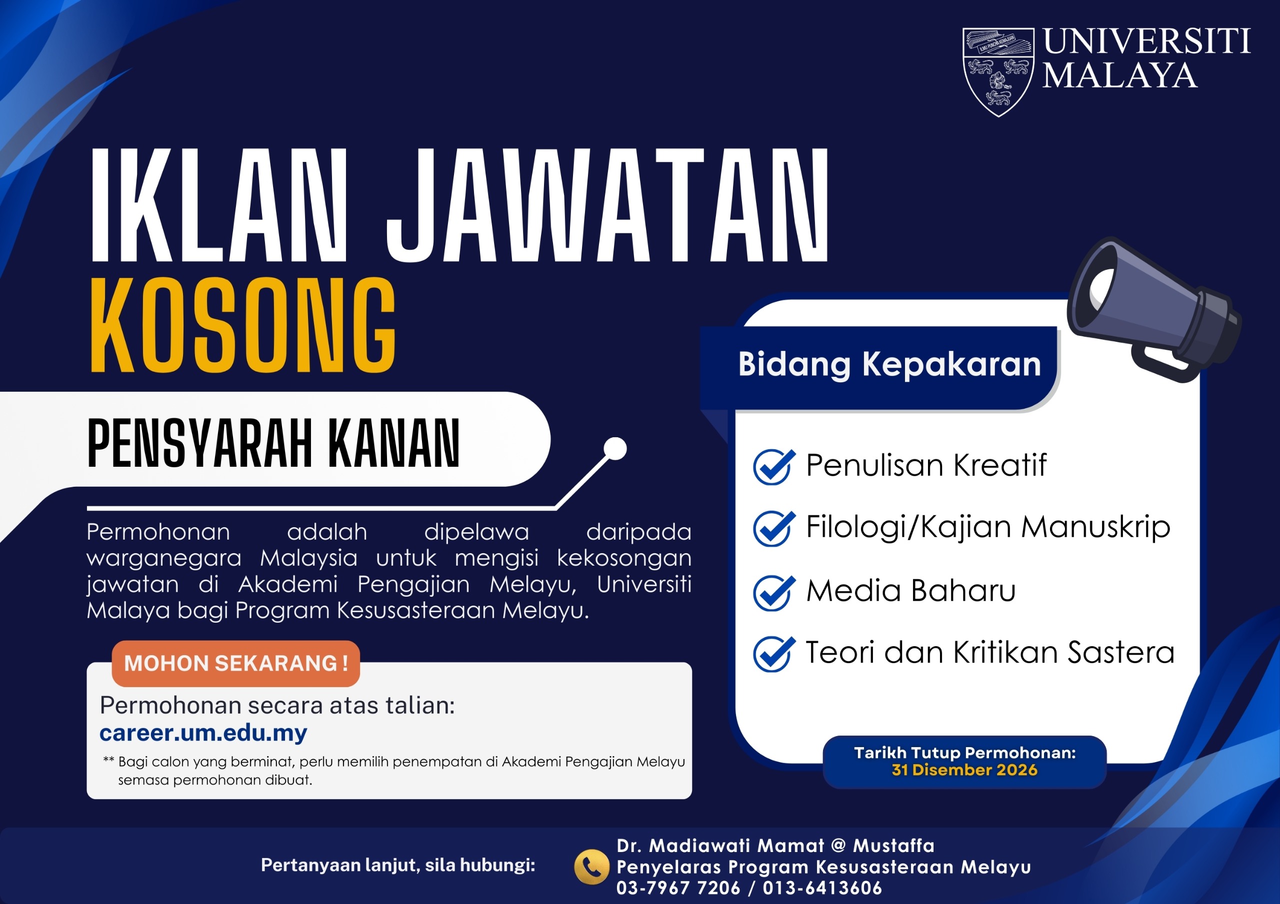 Welcome to Akademi Pengajian Melayu